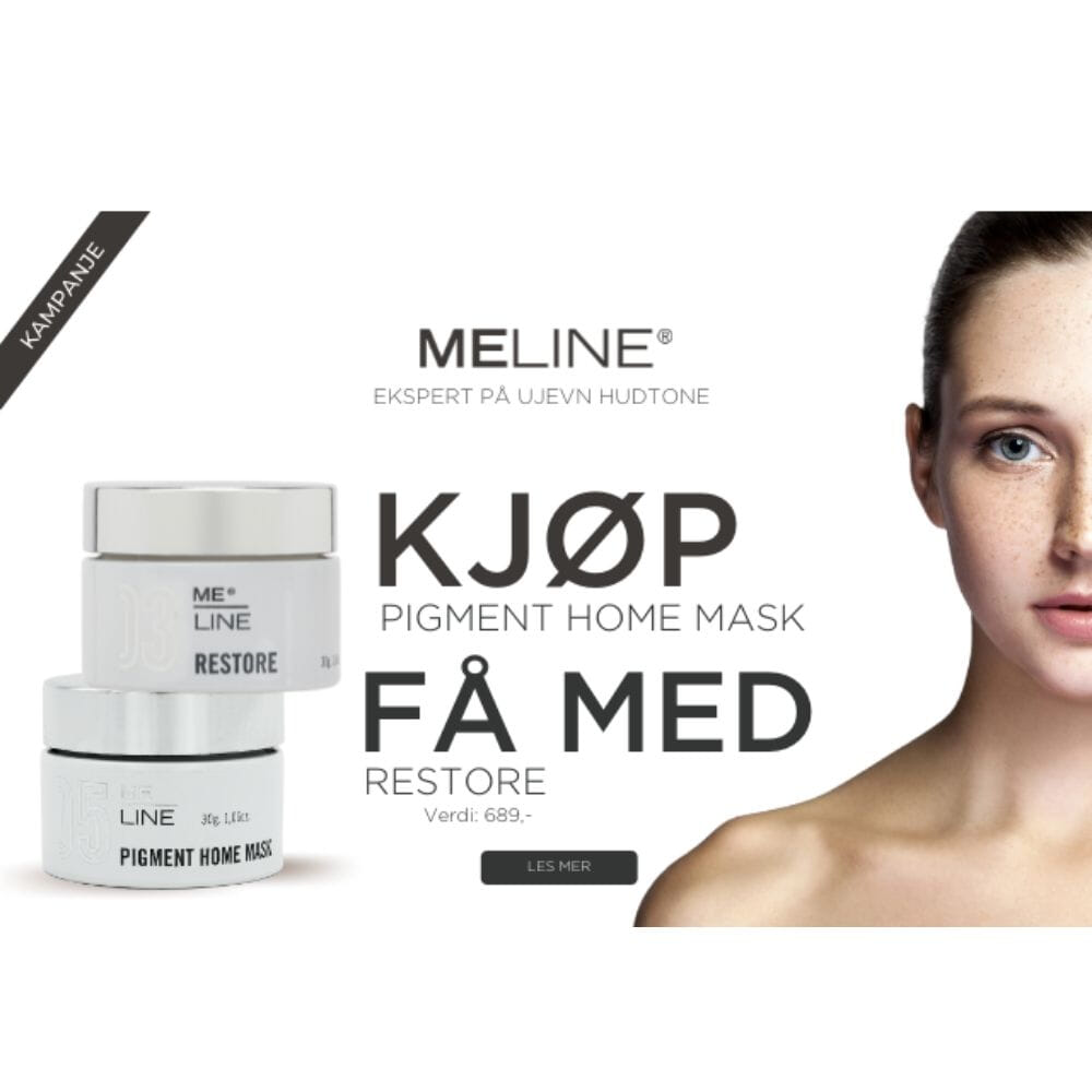 MeLine Pigment Home Mask - Få med Restore krem | Kjøp Online Beths.no